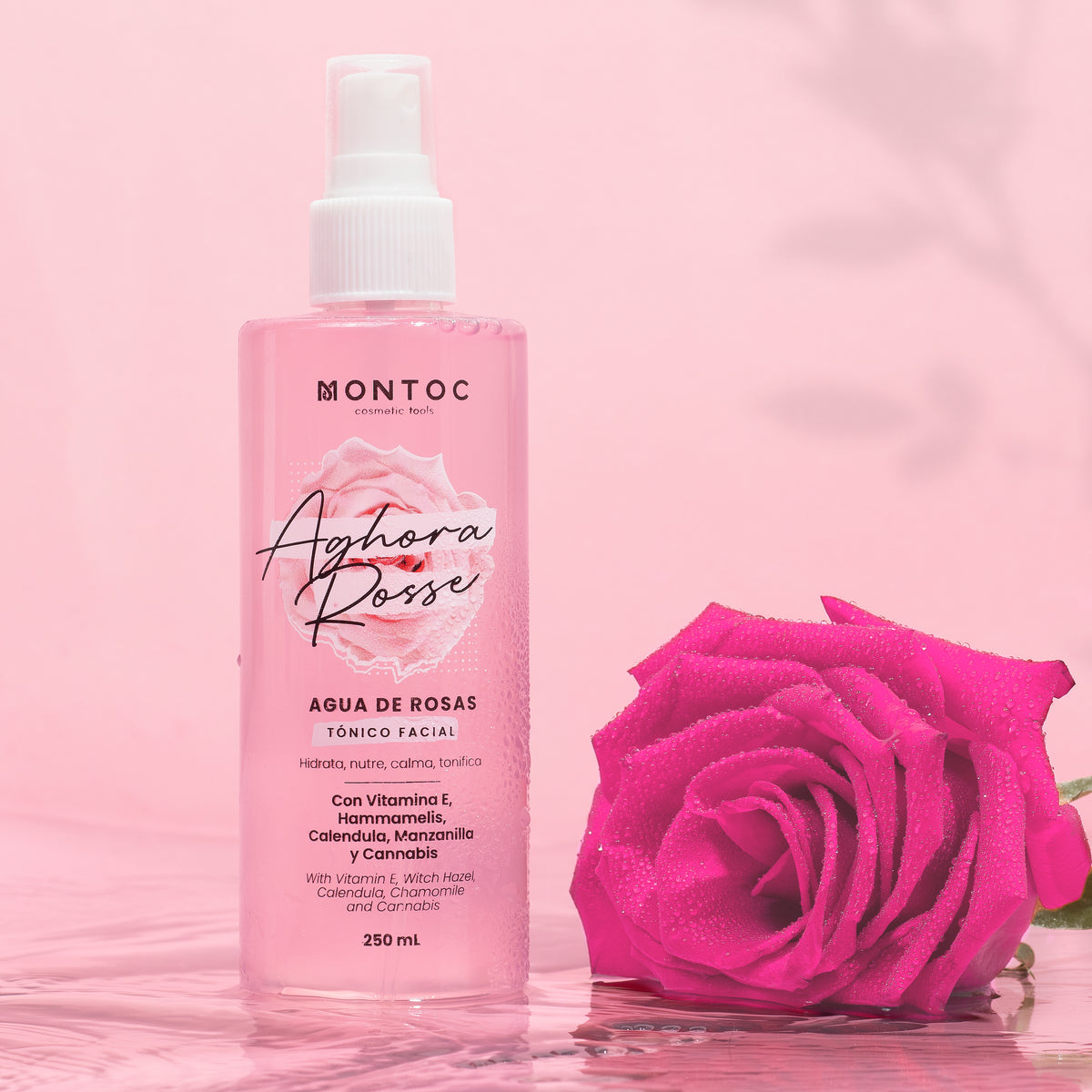 Tónico Facial Aghora Rosse 250 ml – Montoc Cosmetic Tools